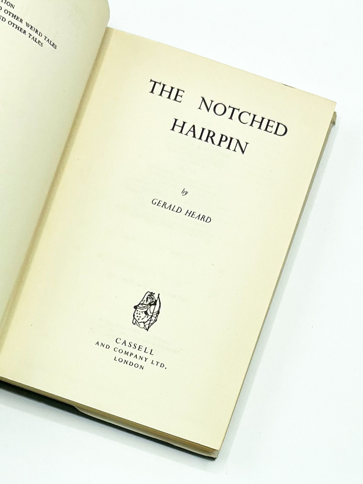 THE NOTCHED HAIRPIN | Gerald Heard | First printing