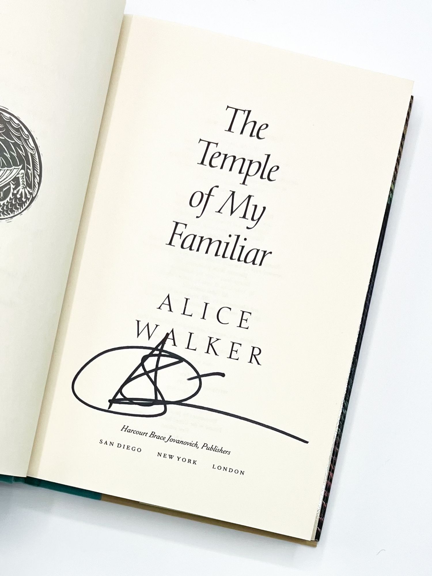 THE TEMPLE OF MY FAMILIAR | Alice Walker | First edition
